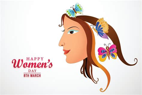 Happy Womens Day Celebrations Concept Card Design 40703400 Vector Art