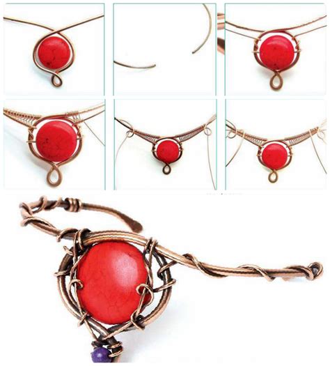Колье из проволоки в технике Wire Wrap / Wire Wrap, Песочница / В рукоделии