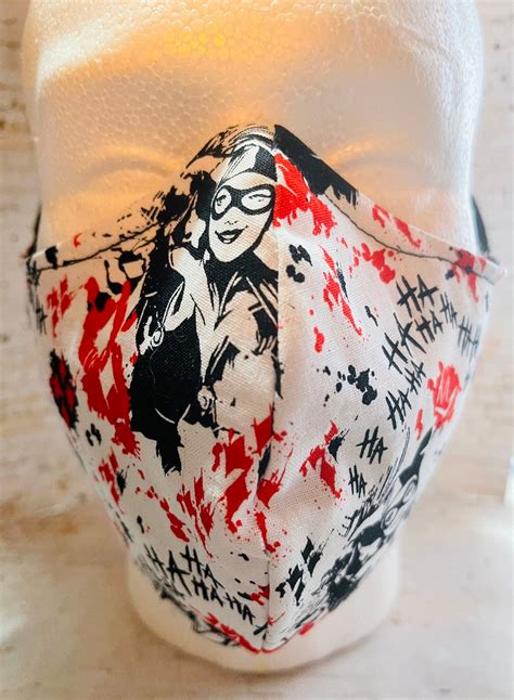 Harley Quinn Cloth Face Mask Etsy