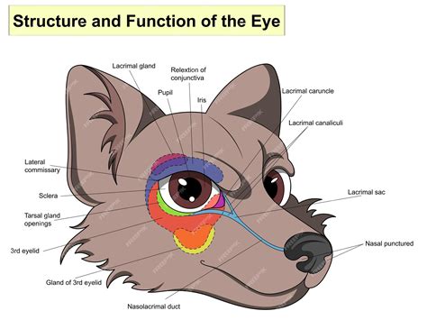 Premium Vector Structure And Functions Of The Eye The Main Parts That
