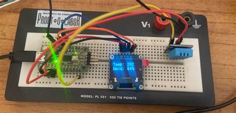 franzininho c0 temperatura e umidade com dht11 e oled