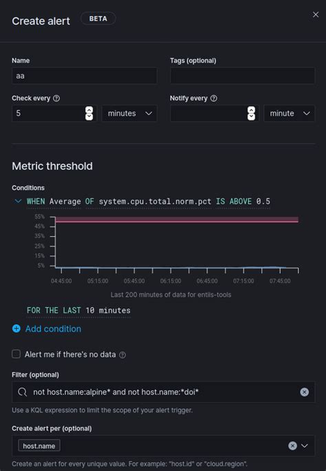 Metrics Ui Alerts Fail When Hitting The Bucket Limit · Issue 68492 · Elastickibana · Github