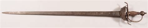 Antique Spanish Bilbo Cup Hilt Sword Having A Well Mark Lot 288a