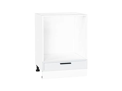 Шкаф нижний под духовку Фрейм White Silk Белый