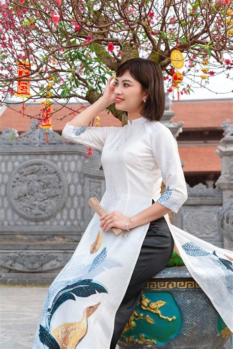 Girl Peach Blossom Tet Holiday Free Photo On Pixabay Pixabay