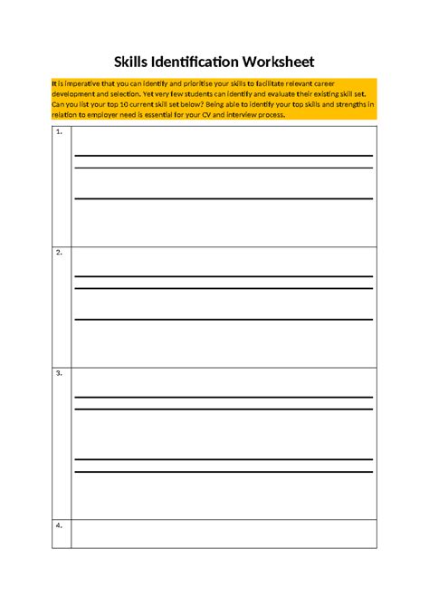 Worksheet 2 Skills Identification Mg410 Skills Identification