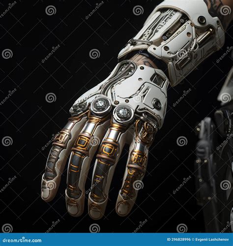 Bionic Technology Horizontal Banners Cartoon Vector