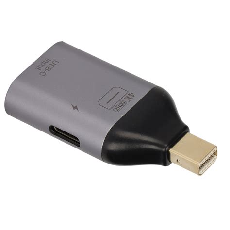 Adaptador Usb C Hembra A Mini Dp Macho Adaptador Multifunción De Alta