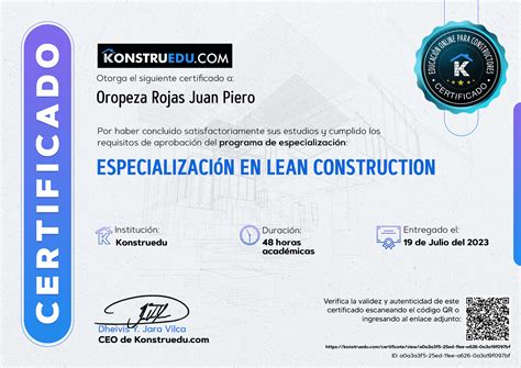 Especialización en LEAN Construction Konstruedu