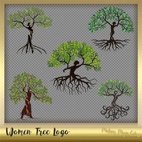 Woman Tree Logo Design Woman Power Cliparts Tree Clip Art Tree And Roots Logo Tree