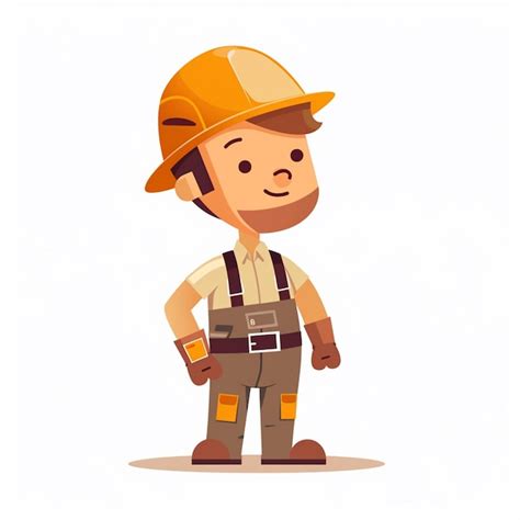 Premium Vector A Cartoon Of A Fireman Wearing A Helmet And A Firemans Hat