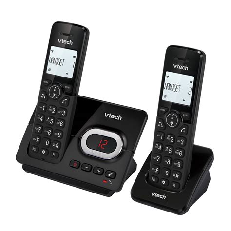 Schnurloses Dect Telefon Mit 2 Mobilteilen Und Anrufbeantworter