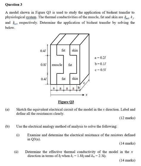 Solved A Model Shown In Figure Q Is Used To Study The Chegg
