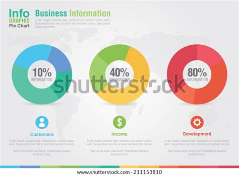 Business Pie Chart Infographic Business Report Stock Vector Royalty