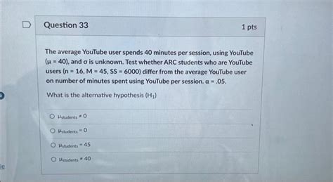 Solved Example Continued The Average Youtube User