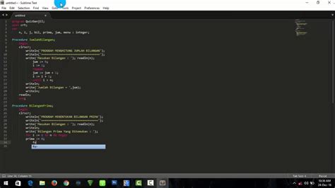 Tutorial Membuat Program Bilangan Dengan Bahasa Pascal Youtube