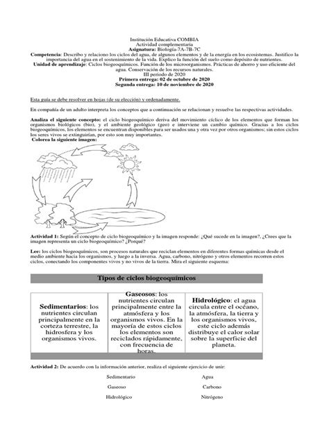 Ciclo Biogeoquimicos Pdf
