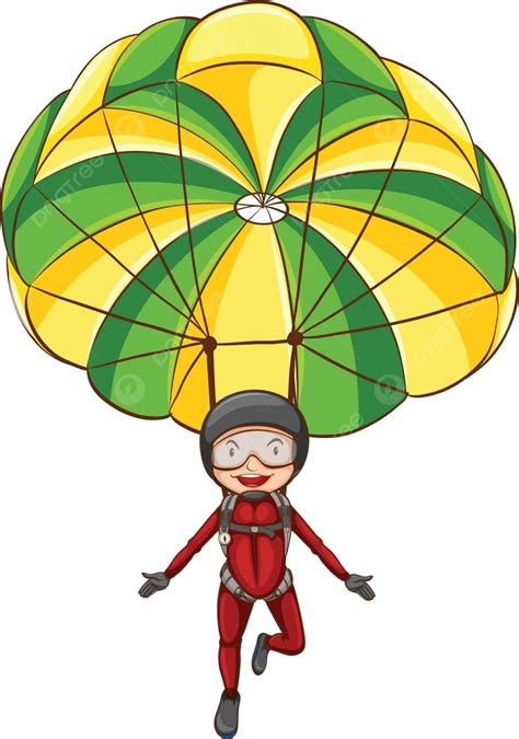 Parachute Healthy Drawing Parachute Vector Healthy Drawing Parachute