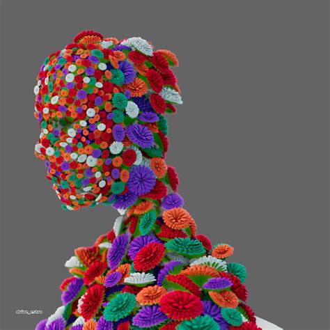 Artstation Flower Man 3d Concept Art