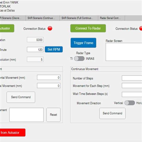 Matlab Based Gui To Control The Prototype Download Scientific Diagram