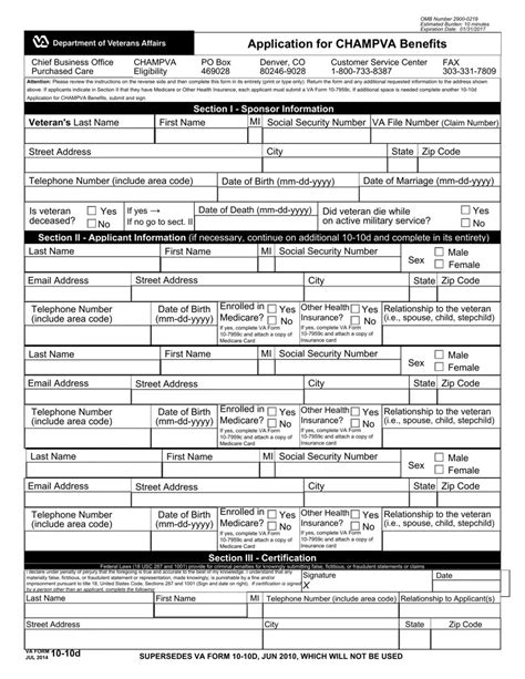Va Form 10 10ez Printable American Printables