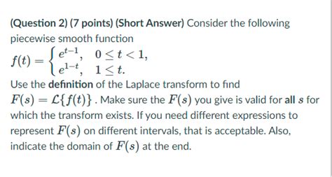 Solved Question 2 7 Points Short Answer Consider The