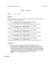Hw Doc Data Analysis For Investments Prof Zhou Hw Optional Part A
