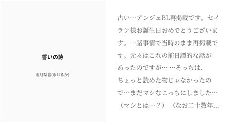 R 18 3 誓いの詩 アンジェリークbl詰め合わせ昔の 雨月梨音永月るかの小説シリーズ Pixiv