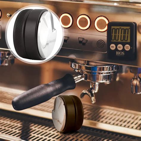 Ready Stock Espresso Coffee Tamper And Distributor Leveler Tools Dual