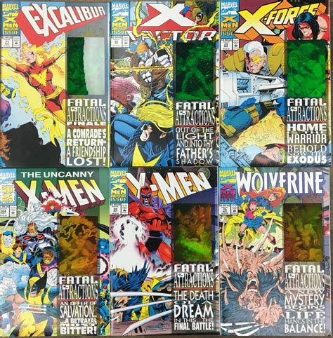 X Men Fatal Attractions 1993 Complete 6 Part Set Nm 94 Wolverine 75