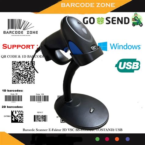 2d Barcode Scanner E Invoice Vsc Bs 895a Qr Code Efaktur Auto Stand