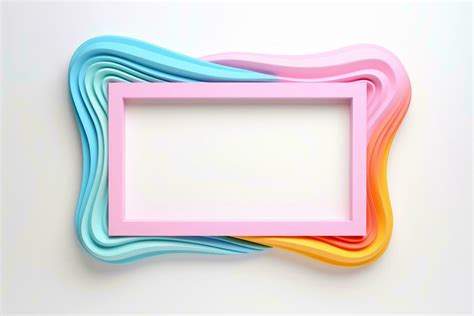 Mockup Photo Frames Empty Abstract Shape Framing For Your Design
