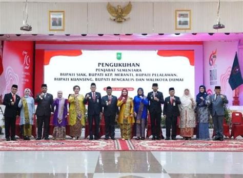 6 Penjabat Sementara Bupati Dan Wali Kota Di Riau Dikukuhkan Ini Daftarnya