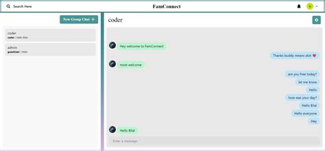 GitHub BilalMohmand58 Mern Chat App FamConnect MERN Chat Application