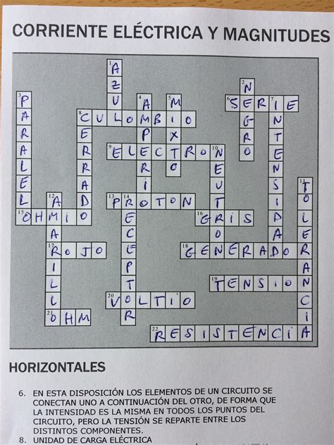 Crucigramas De Informatica Para Secundaria Resueltos Crucigrama De