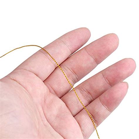 G2plus 100m Gold String Twine 1mm Tinsel Thread Cord Non Elastic