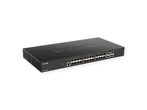 D LINK DXS 1210 28S Smart Managed Switch 24x 10G SFP 4 X 10G Base T Ports Gigabit Ethernet