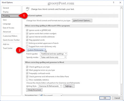 How To Add And Use Custom Dictionaries In Microsoft Word