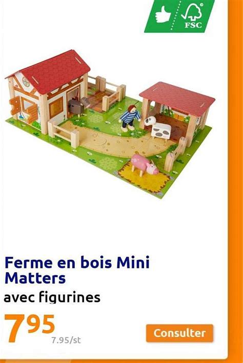 Promo Ferme En Bois Mini Matters Chez Action Icatalogue Fr