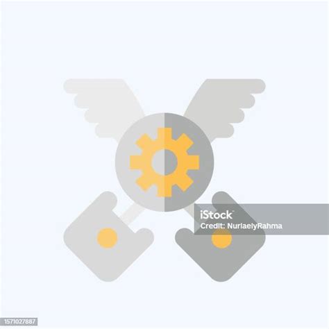 아이콘 피스톤 레이싱 심볼과 관련이 있습니다 플랫 스타일 심플한 디자인 편집 가능 간단한 그림 가솔린에 대한 스톡 벡터 아트 및