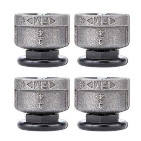 Furniture Leg Levelers For ¾” Pipe Legs 4 Pack — Pipe Decor