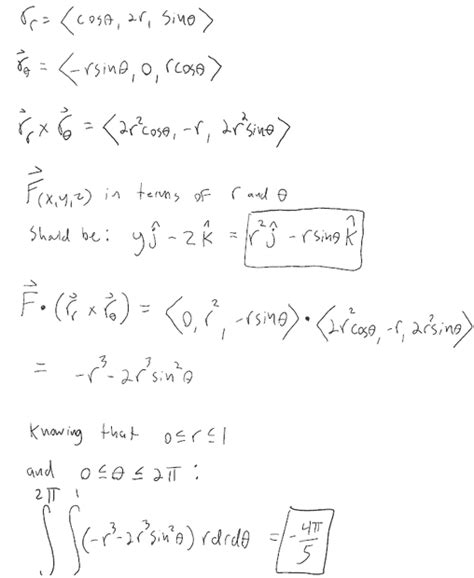 What Is Wrong With This Flux Integral