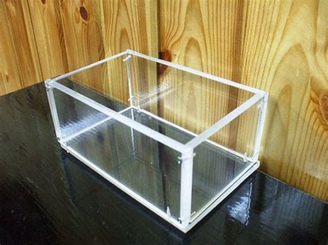 Perspex Glass Open Lidless Box For Storage Crafting Needs By Hiprogress Storage Boxes Perspex