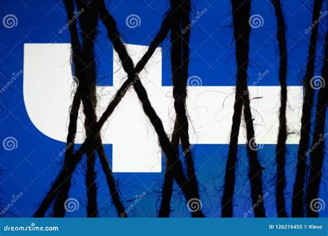 Rope Bondage On Glowing Blue Screen With White Text Censored Concept