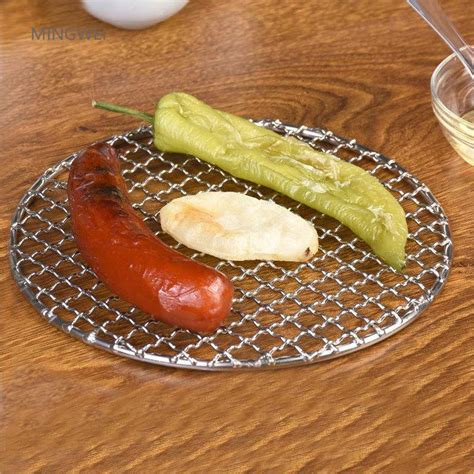 Mingwei Lower Carbon Steel Basket Grill Mesh Round Frying Mesh Grill