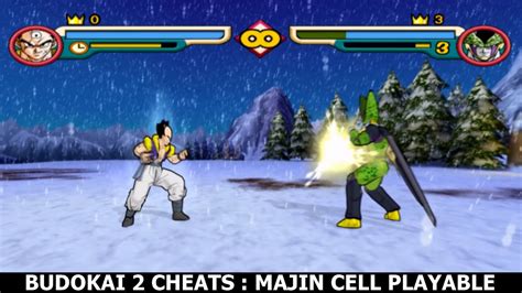 Tiencha Fusion Vs Majin Cell Dragon Ball Z Budokai 2 Cheat Codes