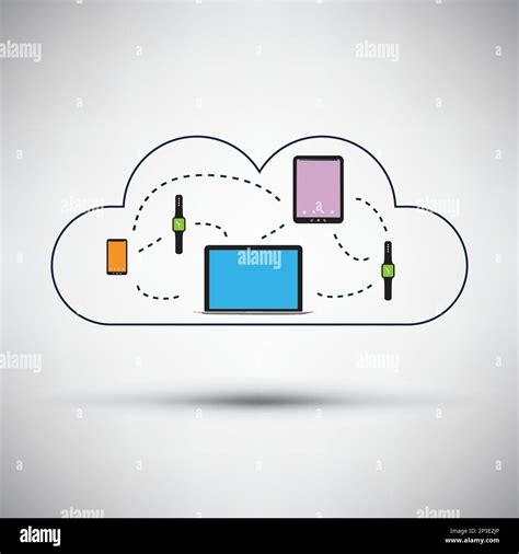 Cloud Computing Concept Design Stock Vector Image And Art Alamy