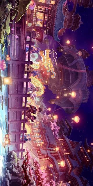 孔明灯 风景手机动态壁纸 风景手机壁纸下载 元气壁纸