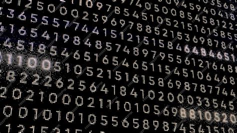 Premium Photo Numerical Code In Matrix Computer Program Motion Glowing Numbers In Program Code