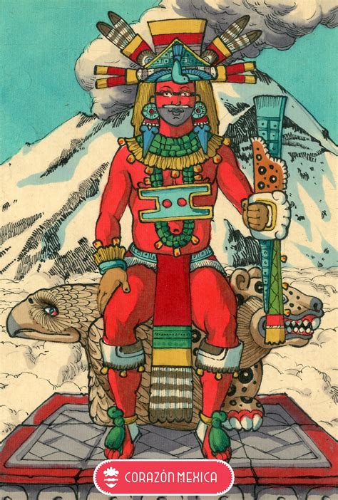 The Emperor Hueytlatoani Tarot Mexica Aztec Native American